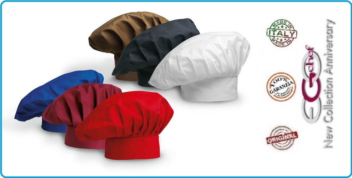 Cappello Cuoco Chef EGO CHEF Italia Colore a Scelta Personalizzabile ...